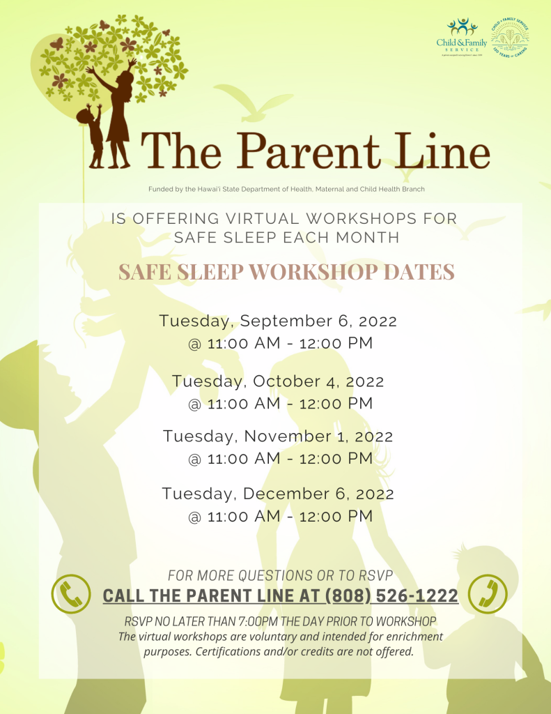 FY 23 Safe Sleep Flyer | The Parent Line